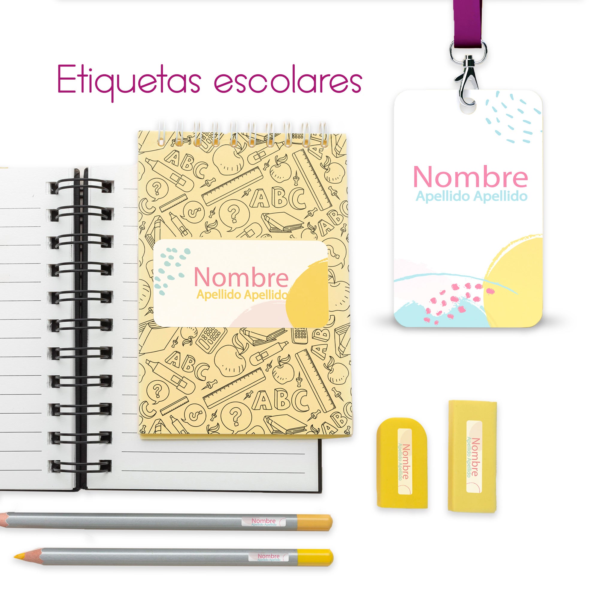 Etiquetas Escolares, regreso a clases, utiles escolares, etiquetas – INKso